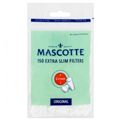 Mascotte Extra Slim Filters 5.3mm 150pcs – Buy your Cigars, Cigarettes ...